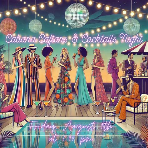 Cabana Caftans And Cocktails Campus Cabana Swim Club