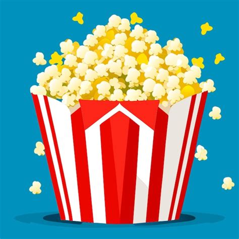 Premium Vector Popcorn Vector Illustration