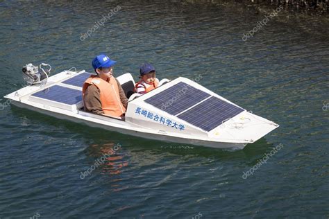 Solar Powered Boat Stock Editorial Photo Antb