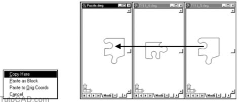 how to use drag and drop cut and paste tutorial autocad