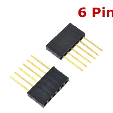 Jual Pin Head Female Long 6p 6 P Stackable Arduino Shield Header