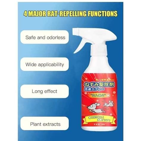 Homeace Rat Repellent Spray 500ml Deratization Cream Gel Rodent
