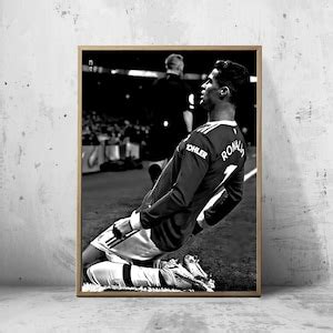 Manchester United Black And White Prints Soccer Fan T Digital
