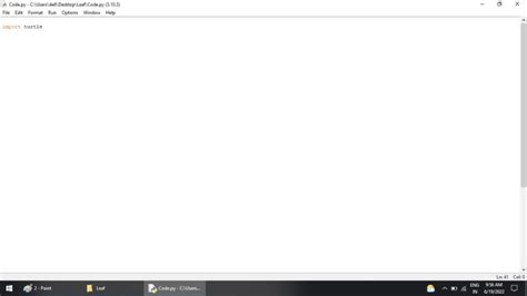 Python Program To Basic New Leaf Design Using The Python Tkinter