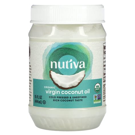 Nutiva Organic Virgin Coconut Oil 15 Fl Oz 444 Ml