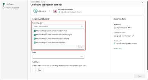Add Fabric Job Event Source To An Eventstream Microsoft Fabric Microsoft Learn