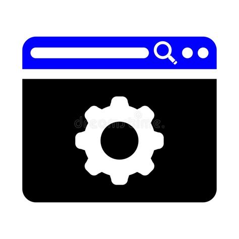 Browser Setting Icon Stock Vector Illustration Of Configuration
