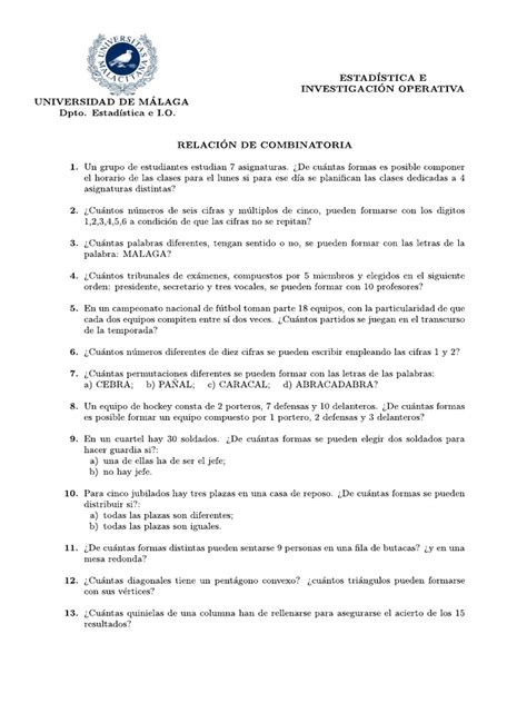 T1 5 1 Ejercicios Combinatoria Pdf