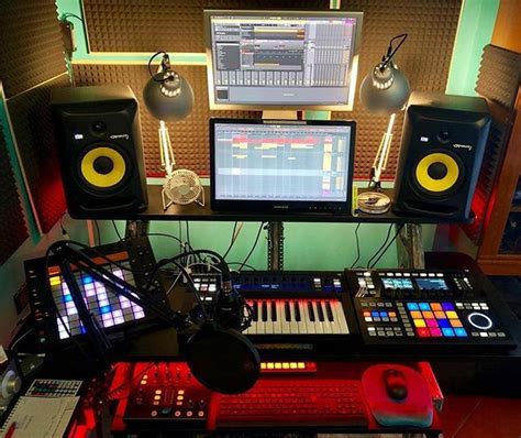 A Nice Home Studio Running Ableton Live With Monitors From KRK By Sergiodellago Musicstudio