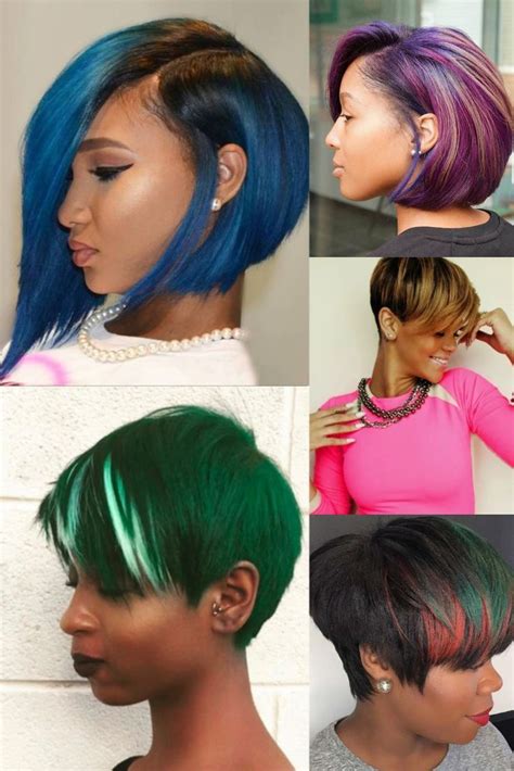 Short Haircut Color Ideas For Black Women