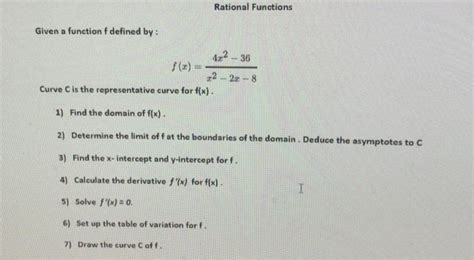 solved given a function f defined by f x x2−2x−84x2−36