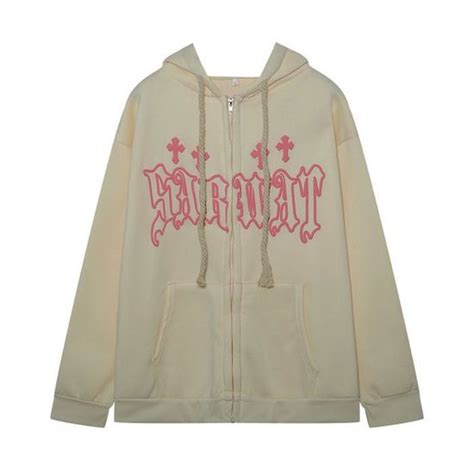 Sweat à Capuche Y K Zippé Femme Manche Longue Fille Abricot Cdiscount Prêt à Porter
