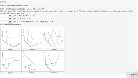 Solved 1 Point Math 215 Homework Homework3 Problem 1