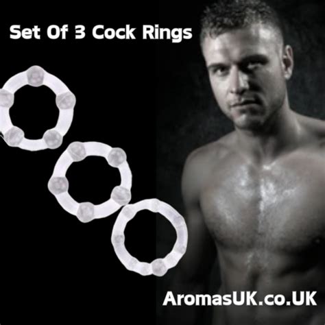 Doughnut Style Cock Rings Set Of 3 Aromas Uk