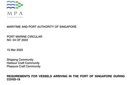 Singapore Updates Bunkering Requirements For Arriving Ships
