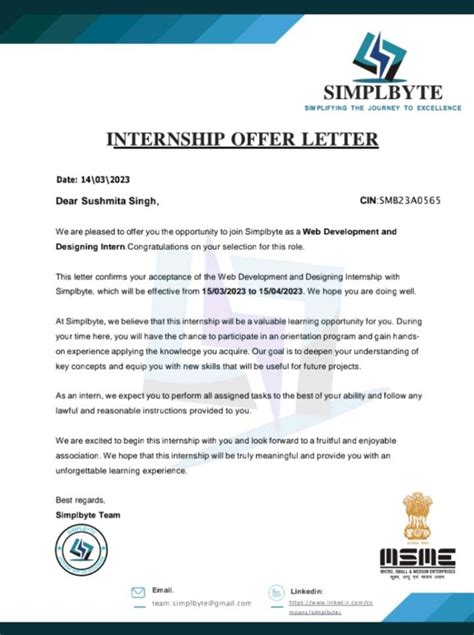 Sushmita Singh On Linkedin Work Opportunity Thankyou Simplbyte