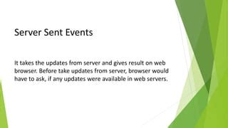 Html Server Sent Events PPT