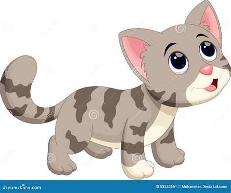Dessin Animé Mignon De Chat Illustration Stock Image 53252551