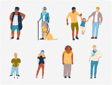 Premium Vector Diversity And Inclusion Vector In Flat Design