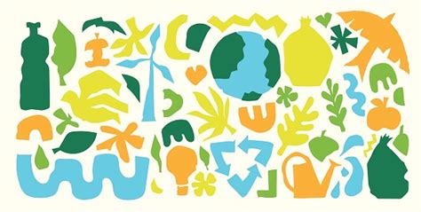 지구의 날 포스터와 카드에 대한 기하학적이고 잔인한 모양의 세트 인쇄물 전단지 표지 배너 디자인을 위한 레이아웃 에코 개념 0명에 대한 스톡 벡터 아트 및 기타 이미지