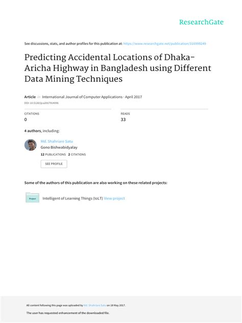 Thesis Paper Pdf Statistical Classification Principal Component