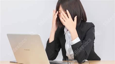 Computer Office Business Desk Lady Powerpoint Background For Free Download Slidesdocs