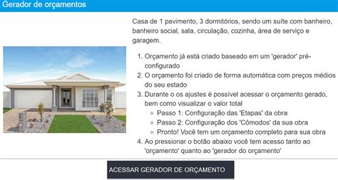 Gerador De Or Amentos De Obra Fundamento At Acabamentos I