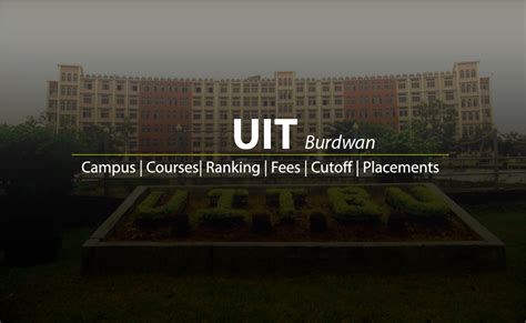 University Institute Of Technology Burdwan