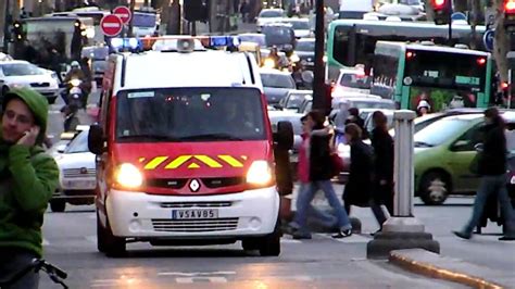 Paris Fire Department Ambulance BSPP VSAV 85 YouTube