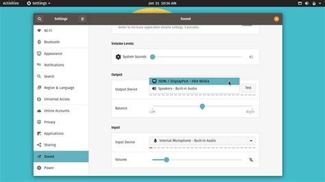 HDMI Audio Configuration System Support