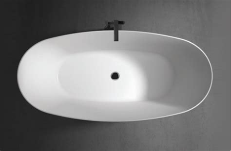 Freestanding Bathtub Alice Series Gloss White 1500 X 750mm Sun Planet