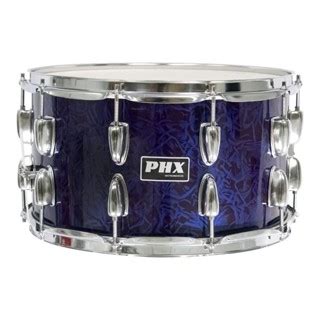 Caixa Bateria Phx Music 14x8 Madeira Cromado Pele Cristal Shopee Brasil