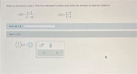 Solved Refer To Functions S And T Find The Indicated