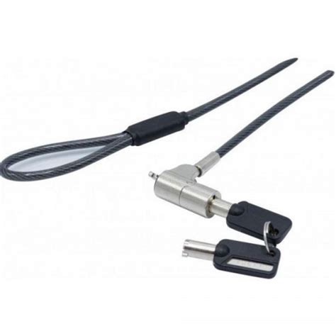 Câble de sécurité antivol DACOMEX Antivol à clé pour portable HP encoche Nano Compat Clé Pass