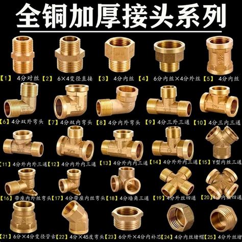 熱賣低價4分全銅接頭內外絲直接對絲內絲正三通 6分轉4分變徑水管水暖配件優品 蝦皮購物