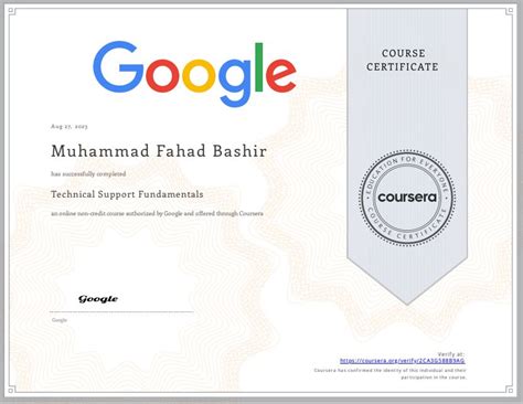 Muhammad Fahad Bashir On Linkedin Itsupport Techjourney Lifelonglearner Coursecompletion