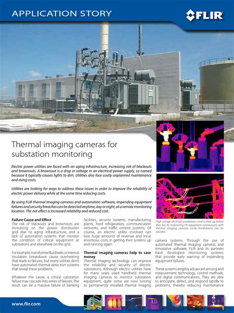 Flir Substation Monitoring Pdf Electrical Substation Thermography