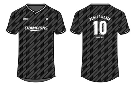 스포츠 티셔츠 저지 디자인 컨셉 벡터 템플릿 축구 크리켓 배구 럭비 테니스 배드민턴 유니폼 키트의 전면 및 후면 뷰가 있는 기하학적 패턴 V 넥 풋볼 저지 컨셉 0명에 대한