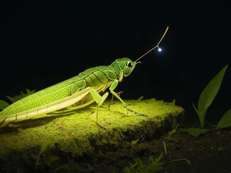 Premium Ai Image Grasshopper On The Grass Generated By Ai