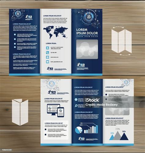 트라이 배 브로셔 모형 트라이 배 브로셔 배경 3 차원 일러스트 레이 션의 현실적인 렌더링 추상적인 사업 트라이 배 전단지 전단지 벡터 디자인 설정 프레 젠 테이 션 레이