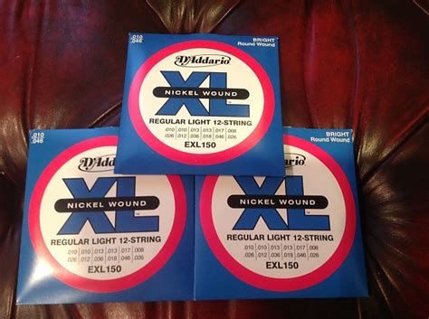 Daddario 12 String Electric Guitar Strings Reverb