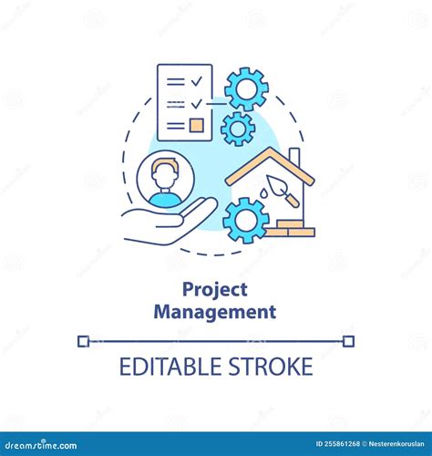 Project Management Concept Icon Stock Vector Illustration Of Efficiency Icon 255861268