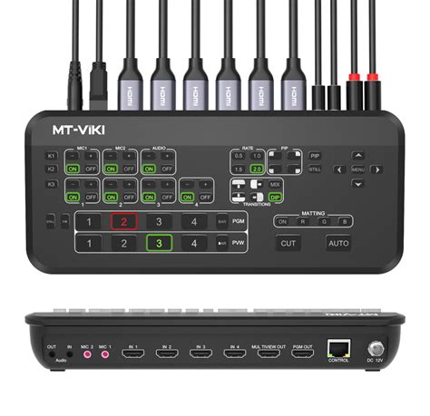 Hdmi Live Stream Switcher With Multi View Preview Output And Audio Mixer