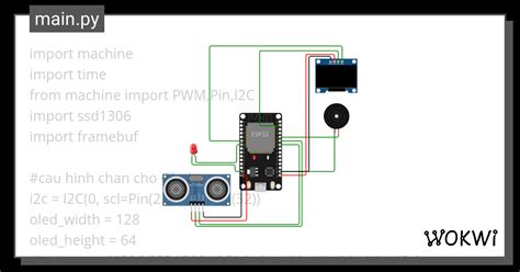 Hệ Thông Cảnh Báo Va Chạm Xe Wokwi Esp32 Stm32 Arduino Simulator