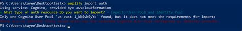 Import Auth Warning Comes With The Same Background As The Powershell