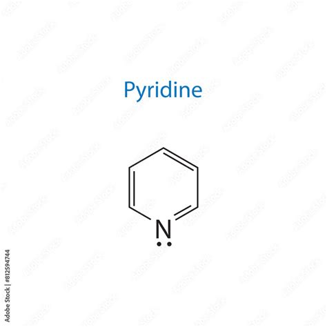 Pyridine Molecule Skeletal Structure Anic Compound Molecule
