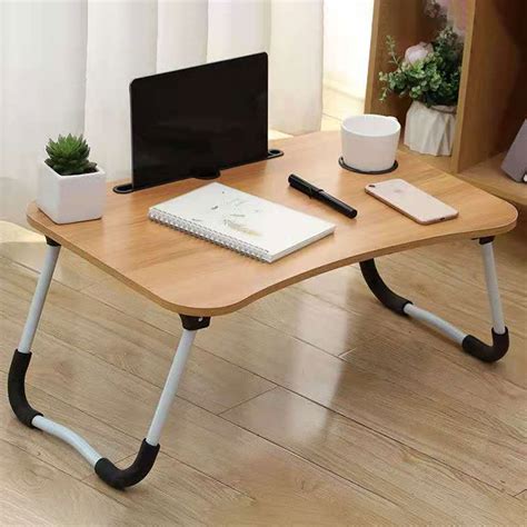 Table De Lit Pliable Multifonction Beige Shopingo Tn