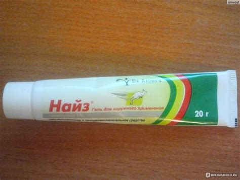Обезболивающее и противовоспалительное средство Dr. Reddy's Найз Гель ...