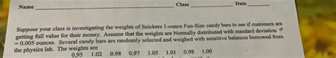 solved name class date suppose your class is investigating