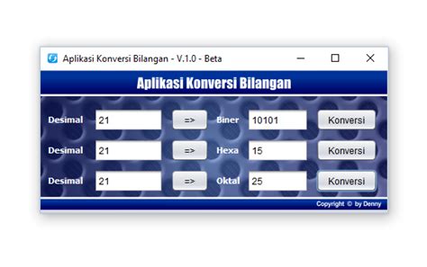 Contoh Program Konversi Bilangan Menggunakan GUI JFrame Java Download Source Code PHP Dan Java